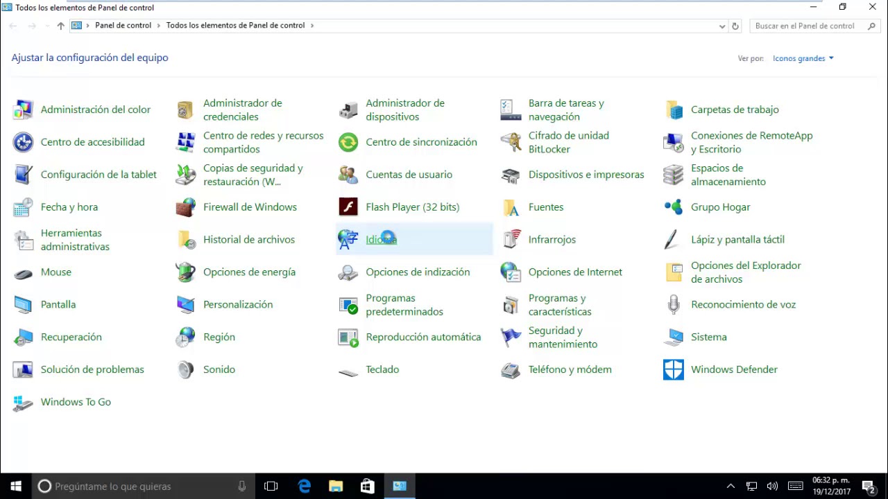 Como Cambiar El Idioma Al Teclado En Windows 10 Youtube