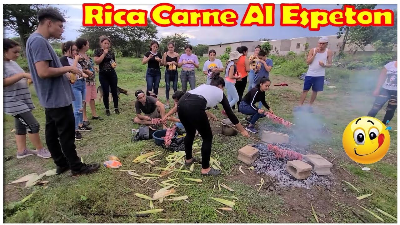 -Haciendo Una Rica Carne Al Espetón Al Aire Libre 😋|| Rica Vida De ...
