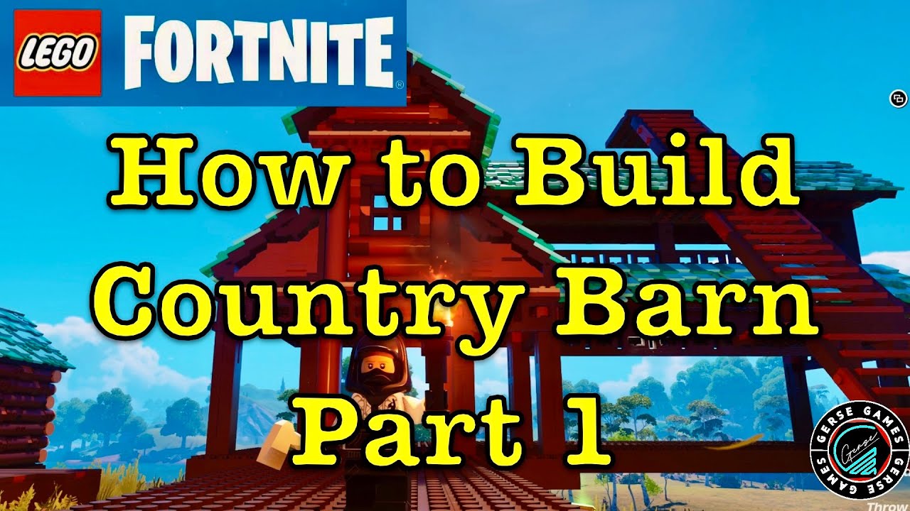 How to build a Country Barn in Lego Fortnite Survival / Speed Build ...