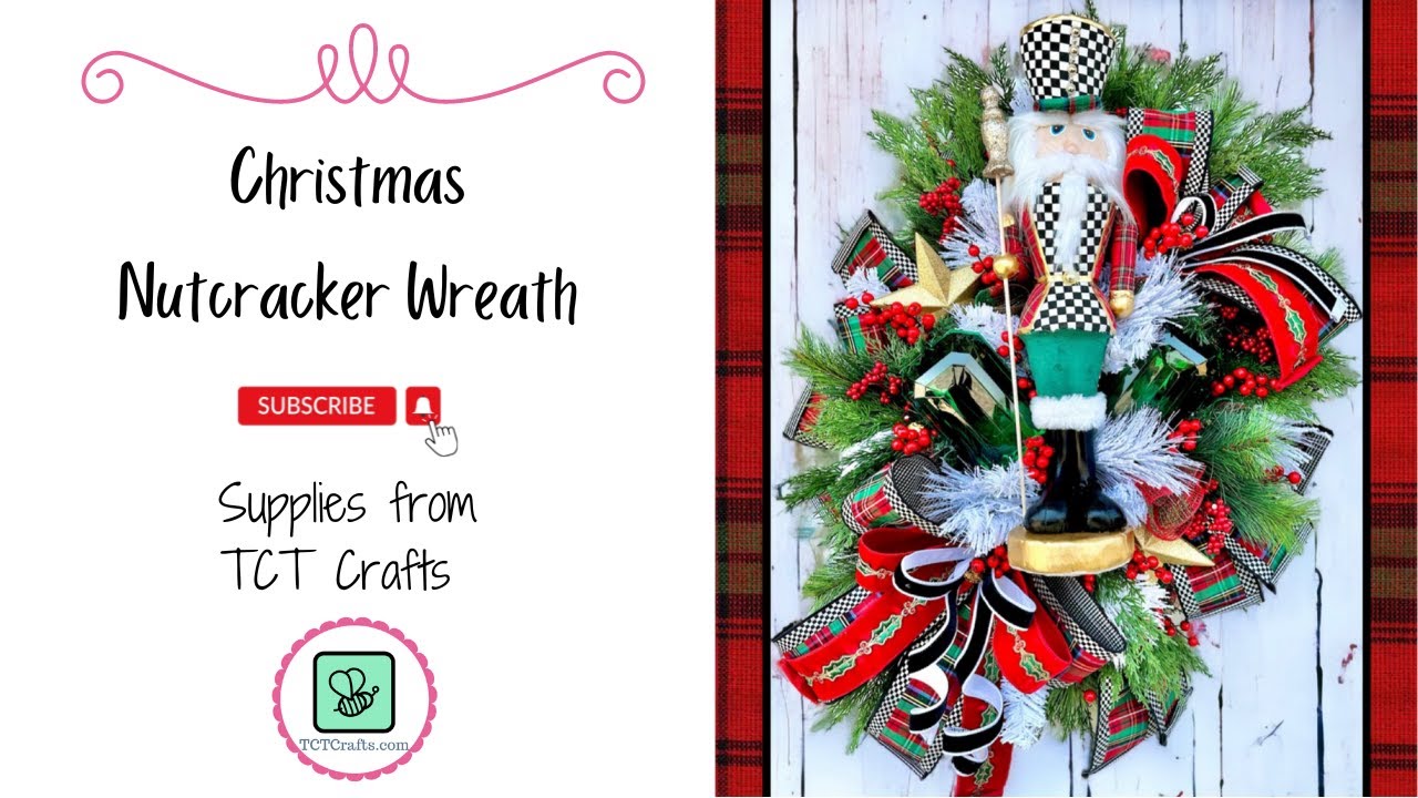 DIY Grand Nutcracker Christmas Wreath | Large Festive Home Decor Tutorial - YouTube