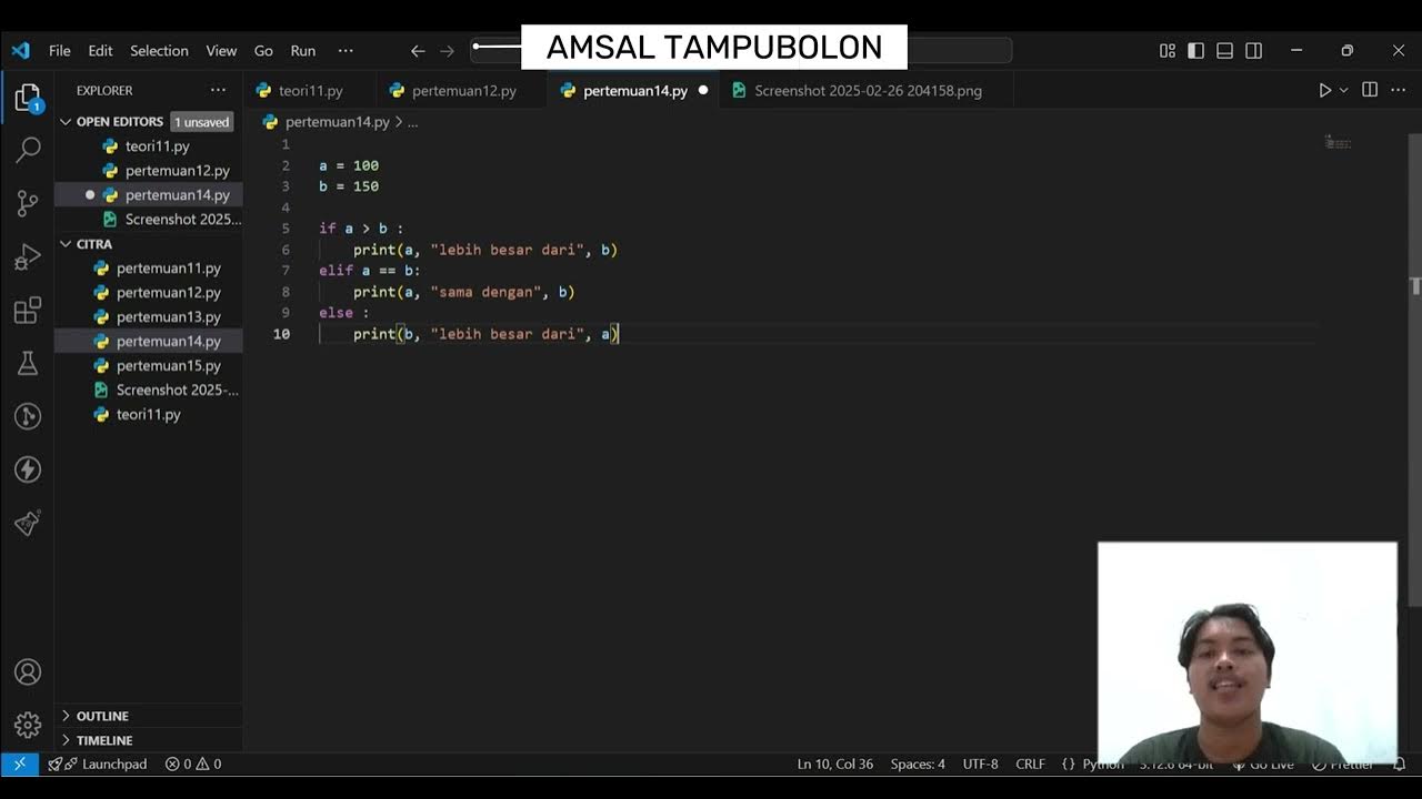 Pertemuan 1: mengenal pengelolahan citra digital dan bahasa pemograman bahasa python - YouTube