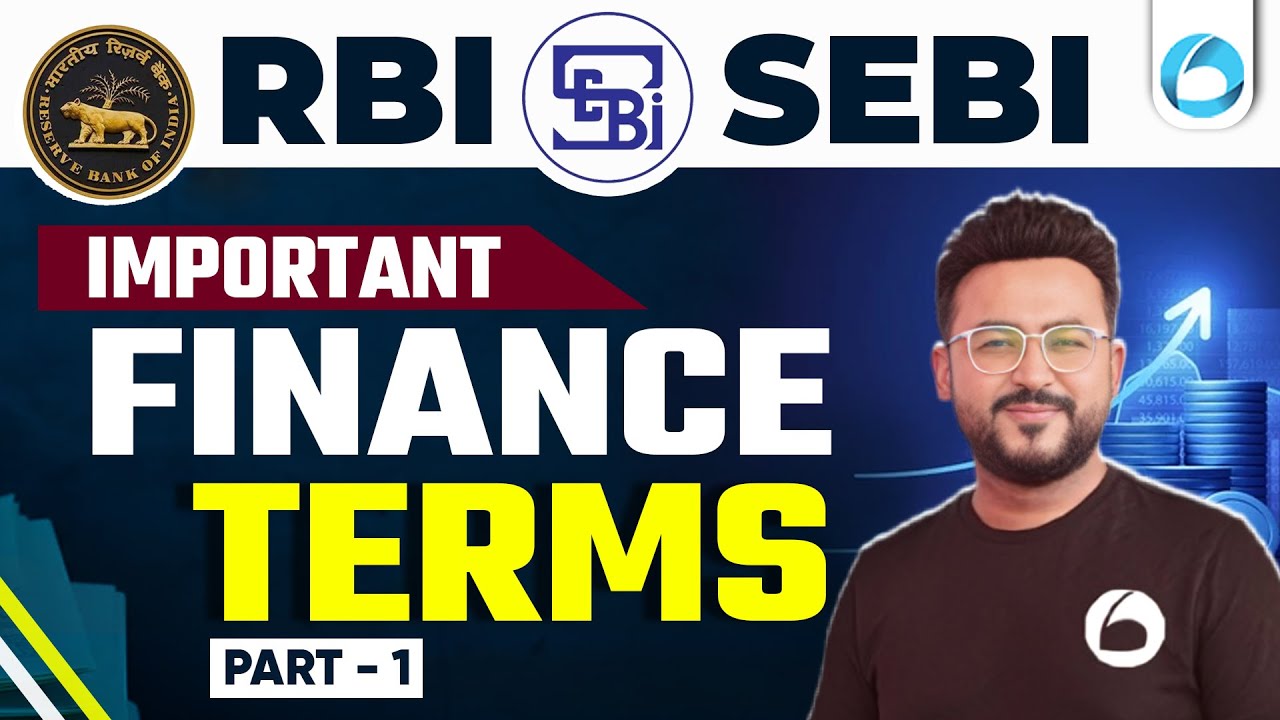 Finance Terms You MUST Know | Part-1 | Finance Simplified | RBI Gr. B ...