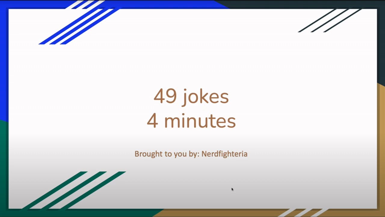 July 15th: Steffy_2.0: 49 Jokes in 4 minutes - YouTube