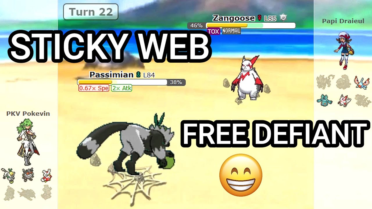They Setup Sticky Web Against a Passimian! (Pokemon Showdown Random ...