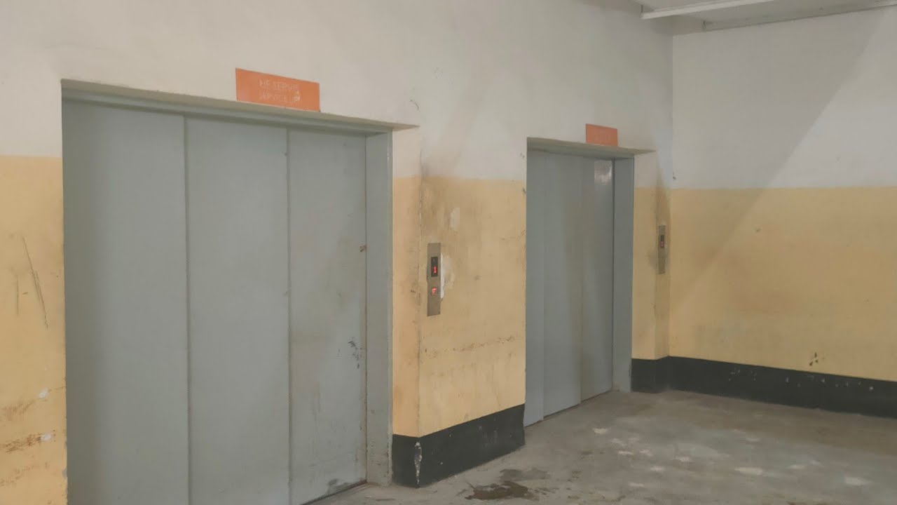 Mitsubishi (mod MS) Freight Elevators at Ipoh Parade, Perak, Malaysia (Lift 11-12) - YouTube