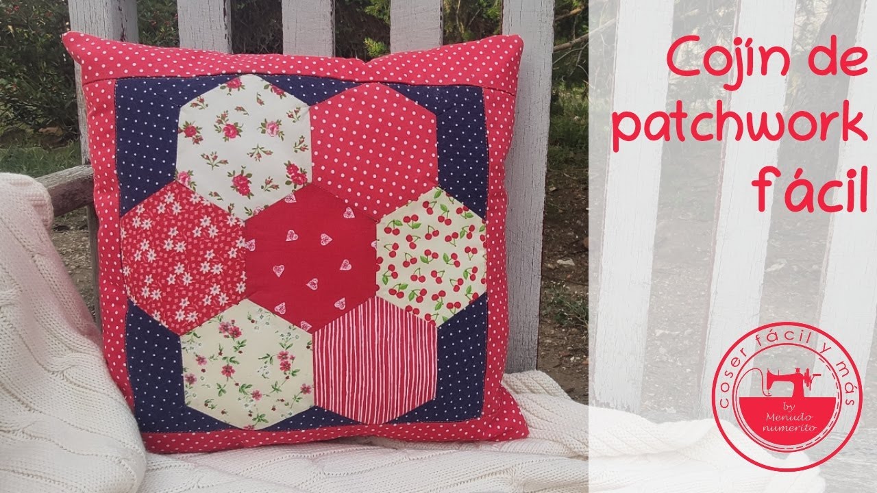 Cojín de patchwork jardín de la abuela - YouTube