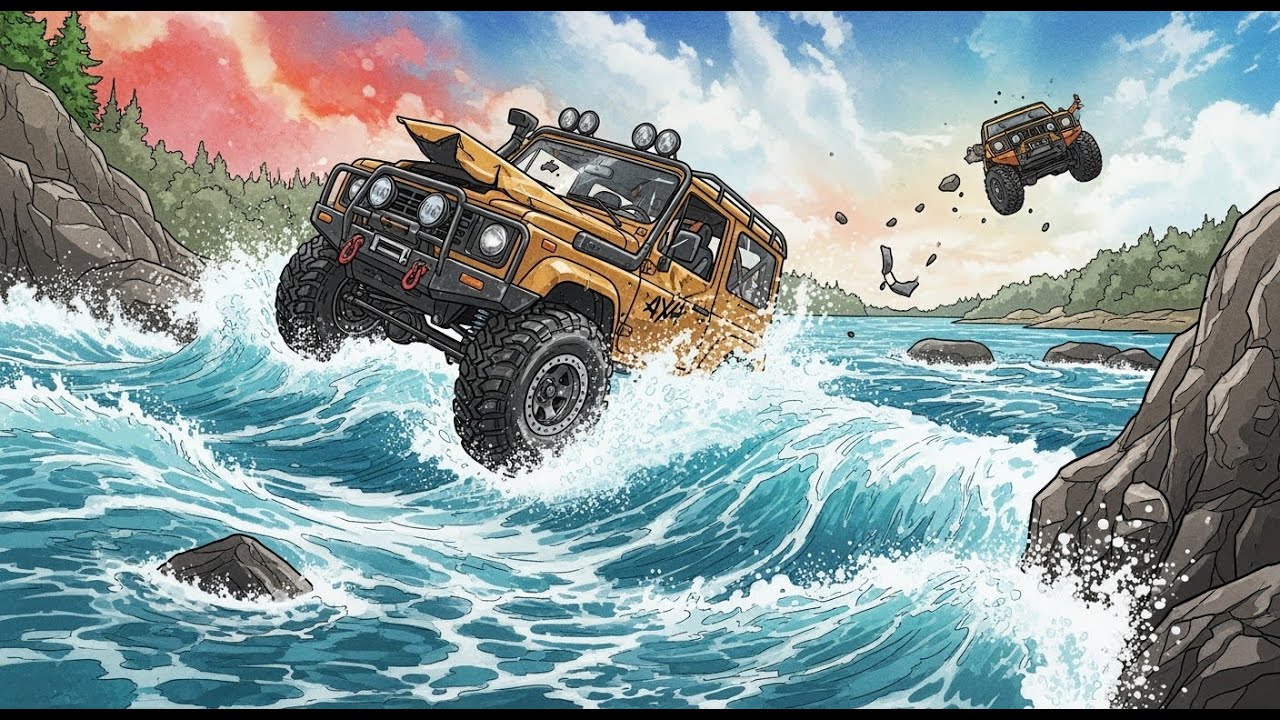 4WD River Crossing Fail: You WON'T Believe What Happened! 🏞️ | Pulau ...