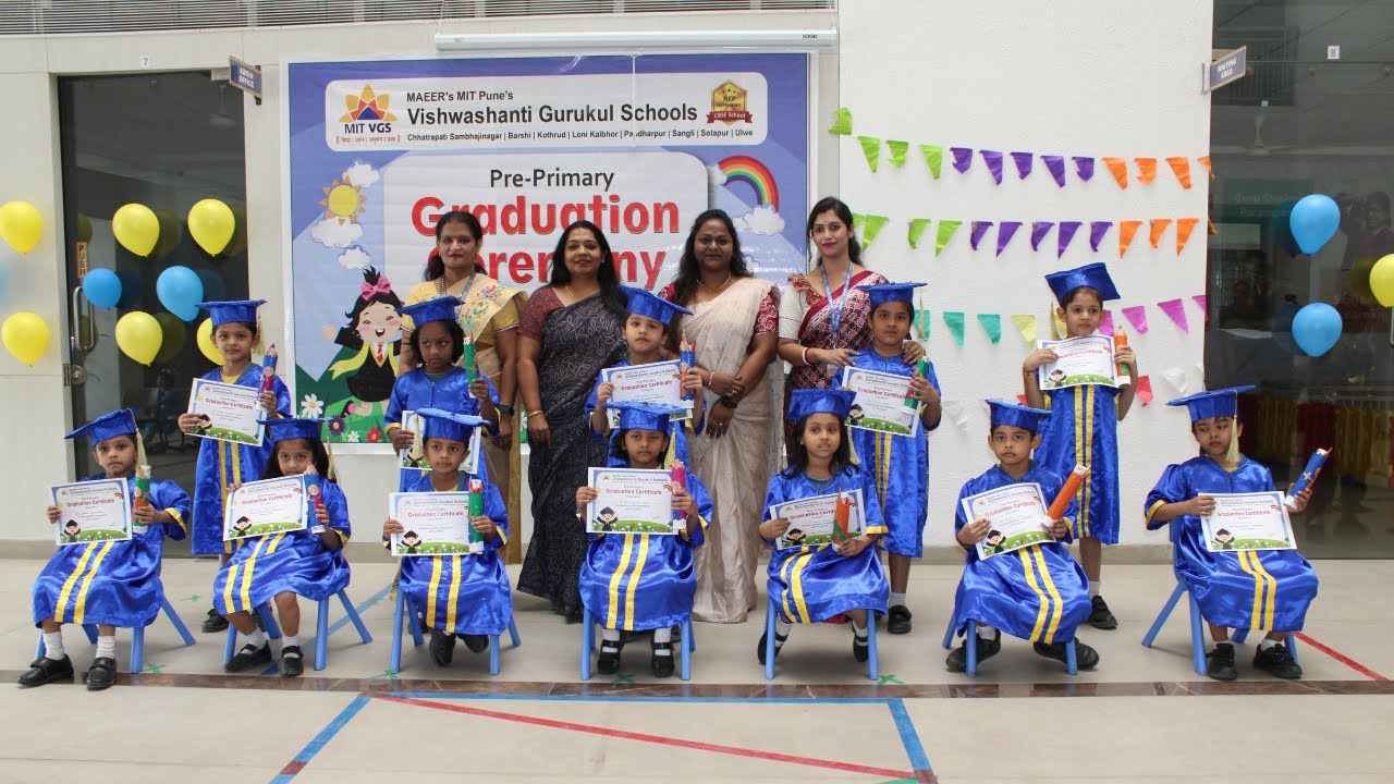 🎓Pre-Primary Graduation Ceremony | A Joyous Celebration at MIT VGS Ulwe ...