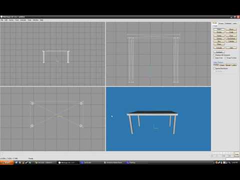 milkshape 3d tutorial Tables and chairs - YouTube