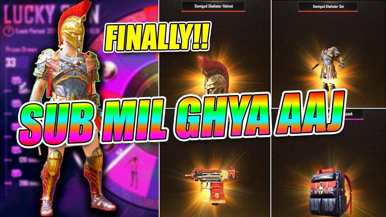 I CAN'T BELIEVE😱😱😱 | FINALLY GOT FULL NEW DEMIGOD GLADIATOR SET 14K UC ...