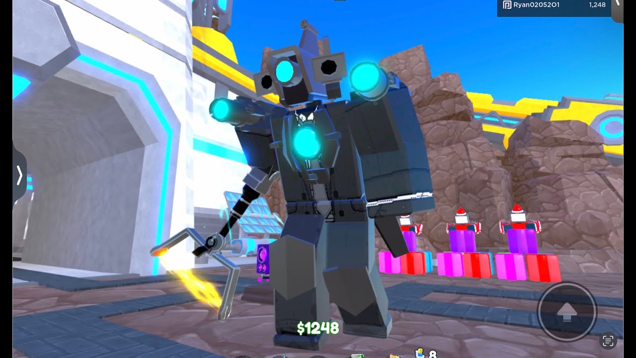 Astro toilet arm titan cameraman in game - YouTube