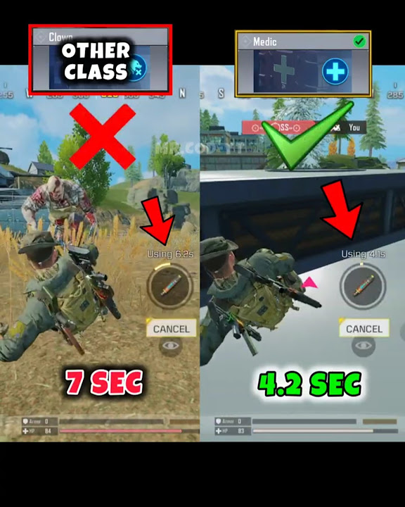 Medic Class with Self Revive Kit😱💪Pro Settings in CODM BR💯🔥C🤕CODM Pro Setting #shorts #codmbr # ...