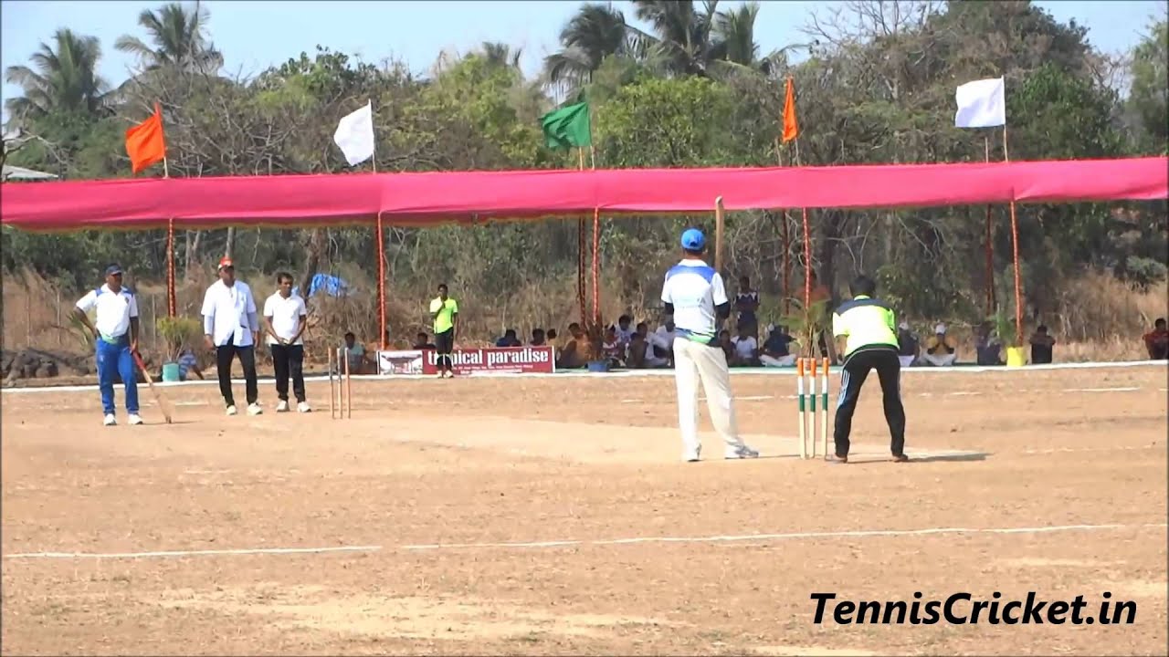 Rohan Patil Batting in Darshan Dakde Chashak 2014, Raigad Tennis ...