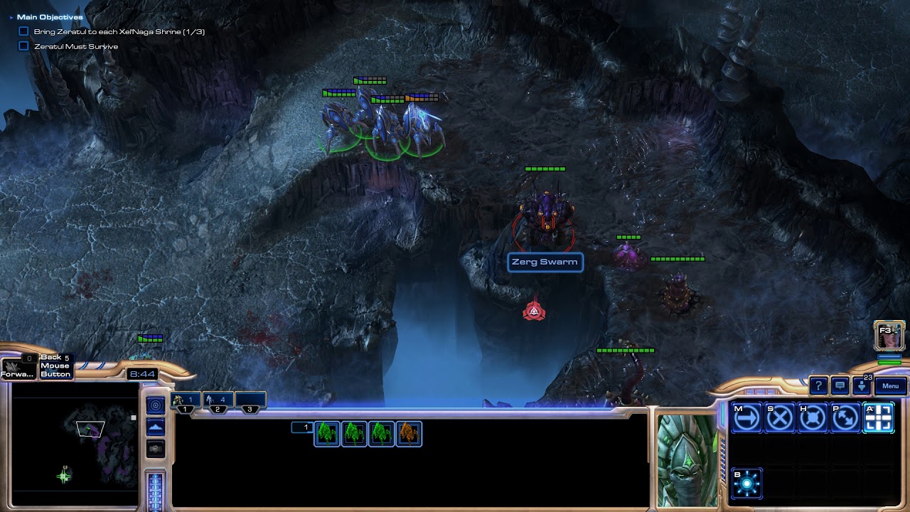 Starcraft 2 WoL Campaign walkthrough - Whispers of doom - YouTube