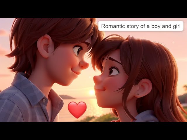 Animated Boy And Girl In Love