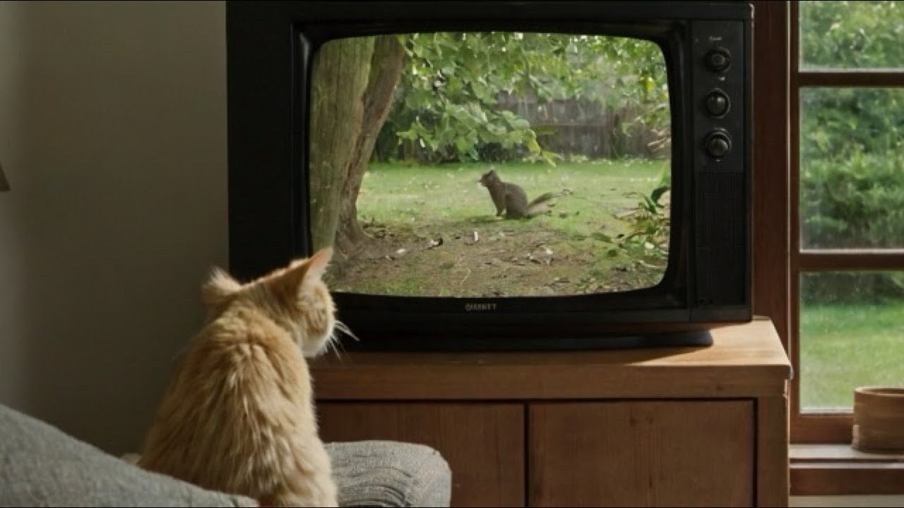 Live: Cat TV for Cats to watch | Beautiful birds and squirrels - YouTube