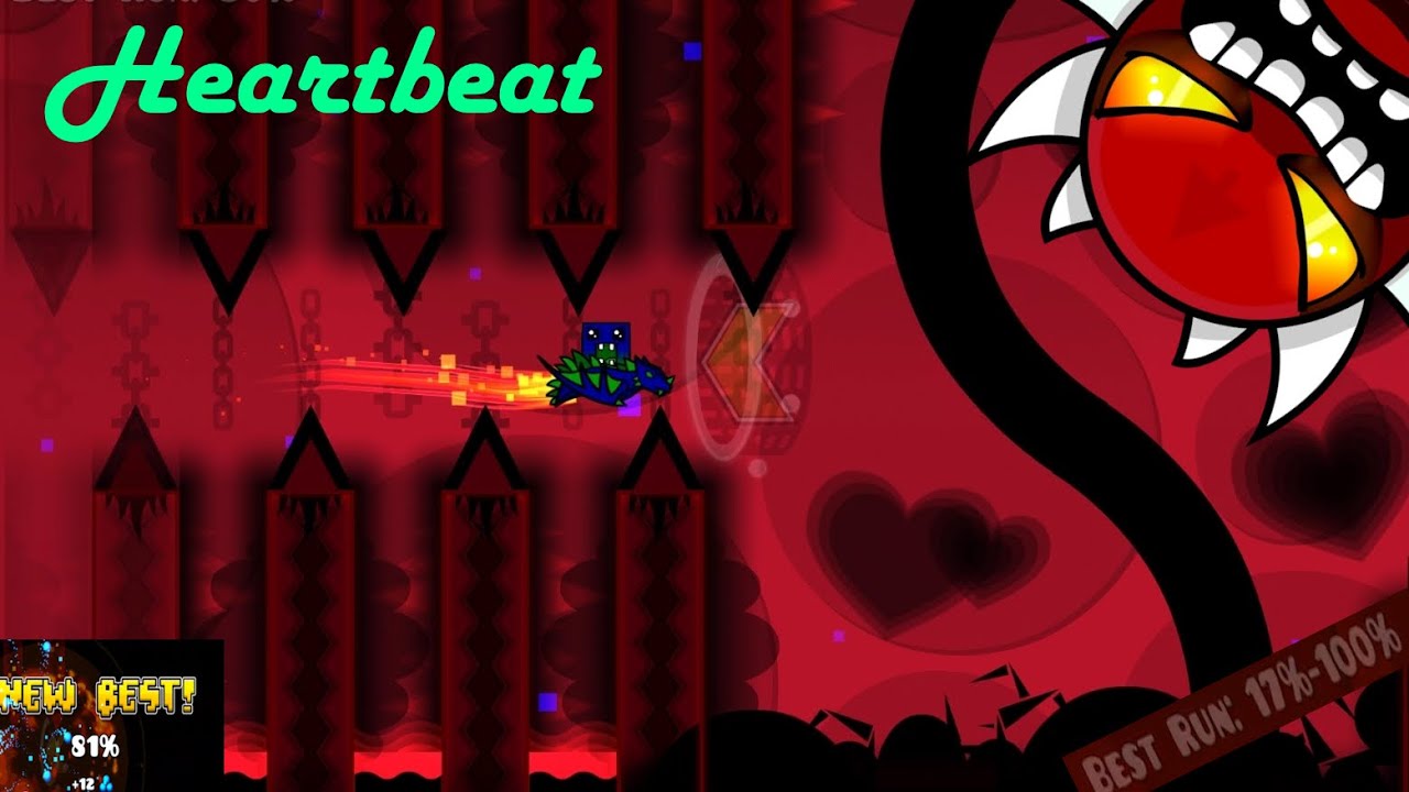 "Heartbeat" by KrmaL (Extreme Demon) 100% | Geometry Dash - YouTube