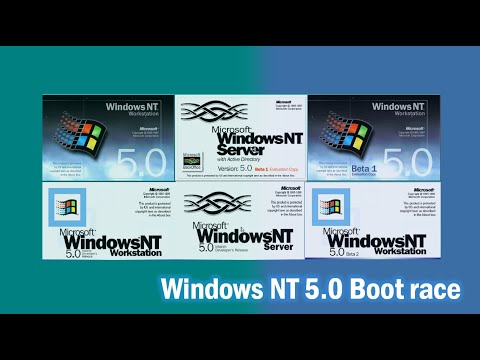 Windows NT 5.0 Build 1515 vs 1701 vs 1729 vs 1773 vs 1814 vs 1877 - YouTube