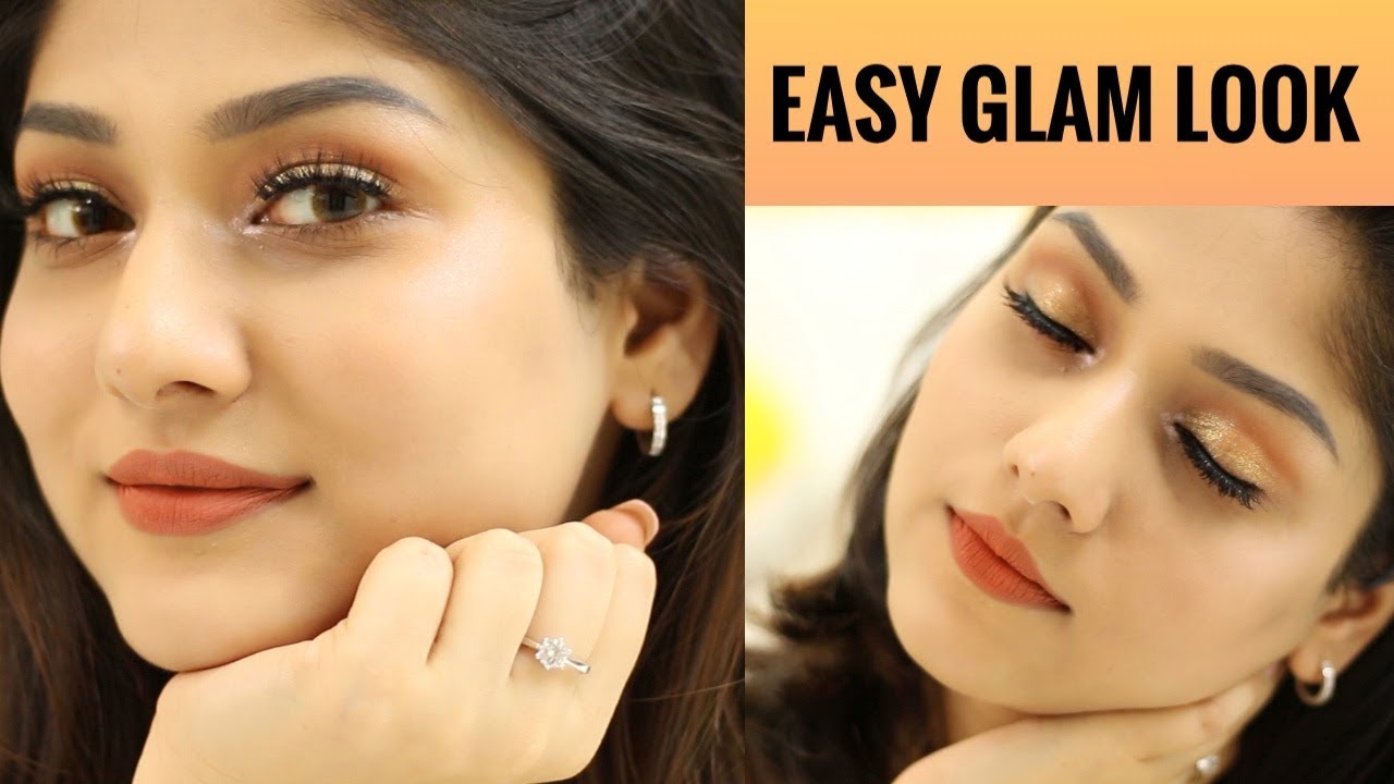 EASY GLAM LOOK For my youtube videos + QnA | Manasi Mau - YouTube