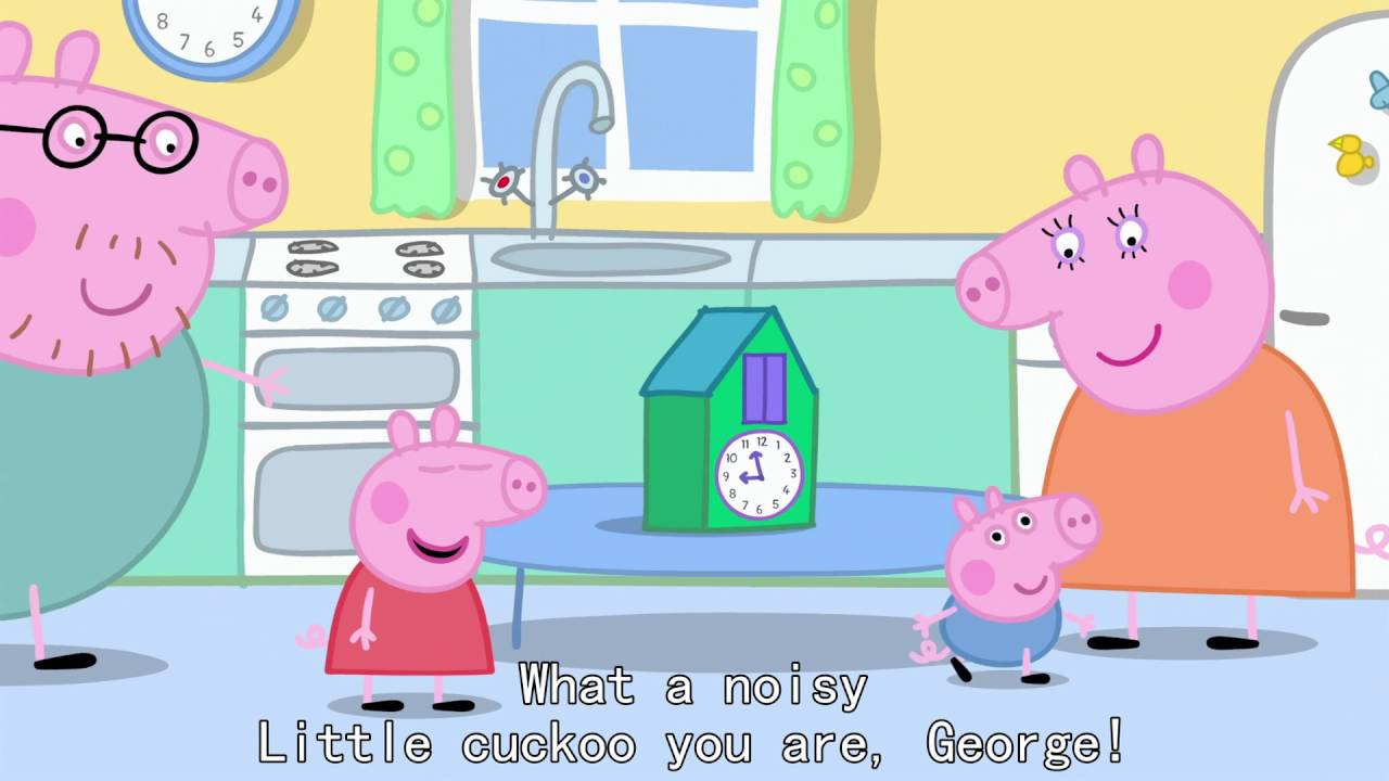Peppa Pig 粉紅豬小妹 S215【 Cuckoo Clock】英語發音＋字幕 - YouTube