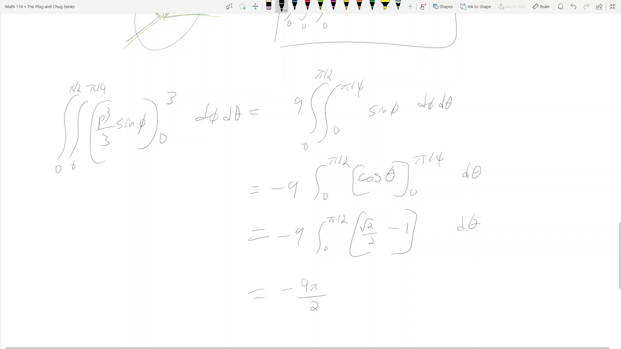 Math 114 - 15.7 - Cone Example - The Plug and Chug Series #46b ...
