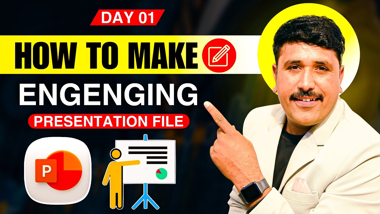 How to Make Presentation File Day | Day 01 Social Media Mastery - YouTube