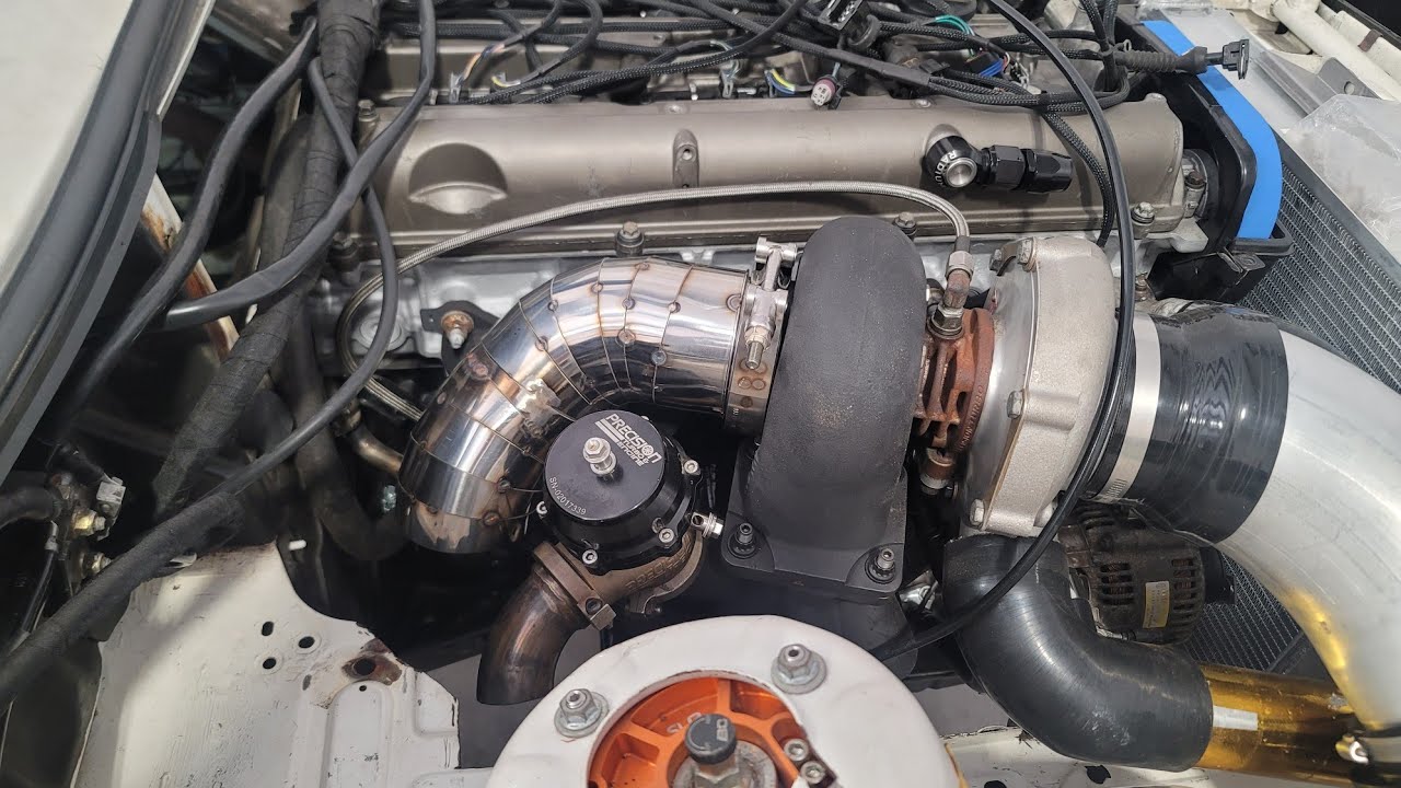 2JZ E30 with M4 DCT swap Part 8 - Super rad bracket and more ...
