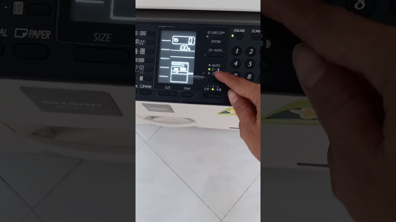 Sharp AR-6020D mờ mực l Sharp AR-6020D matte ink - YouTube