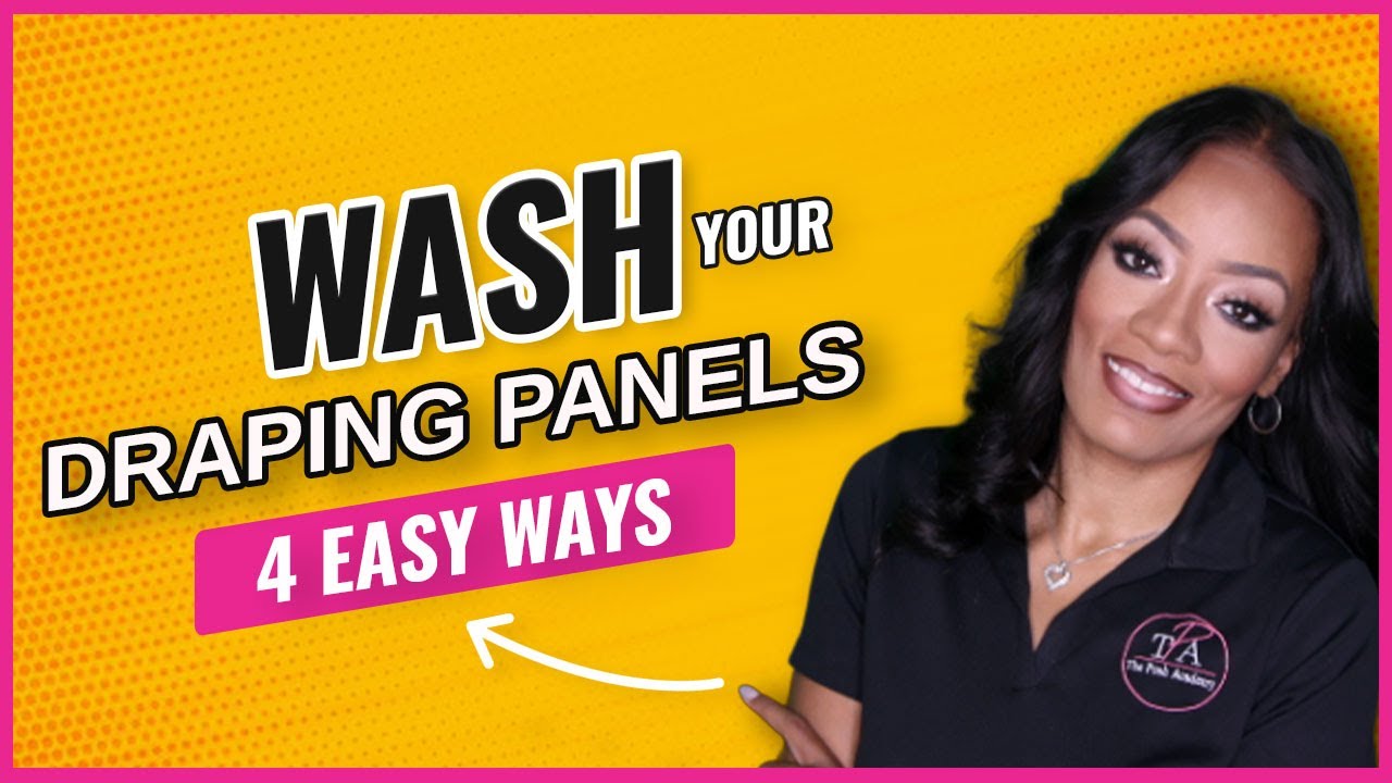 How To WASH Your Draping Panels | 4 Easy ways For 2021 - YouTube