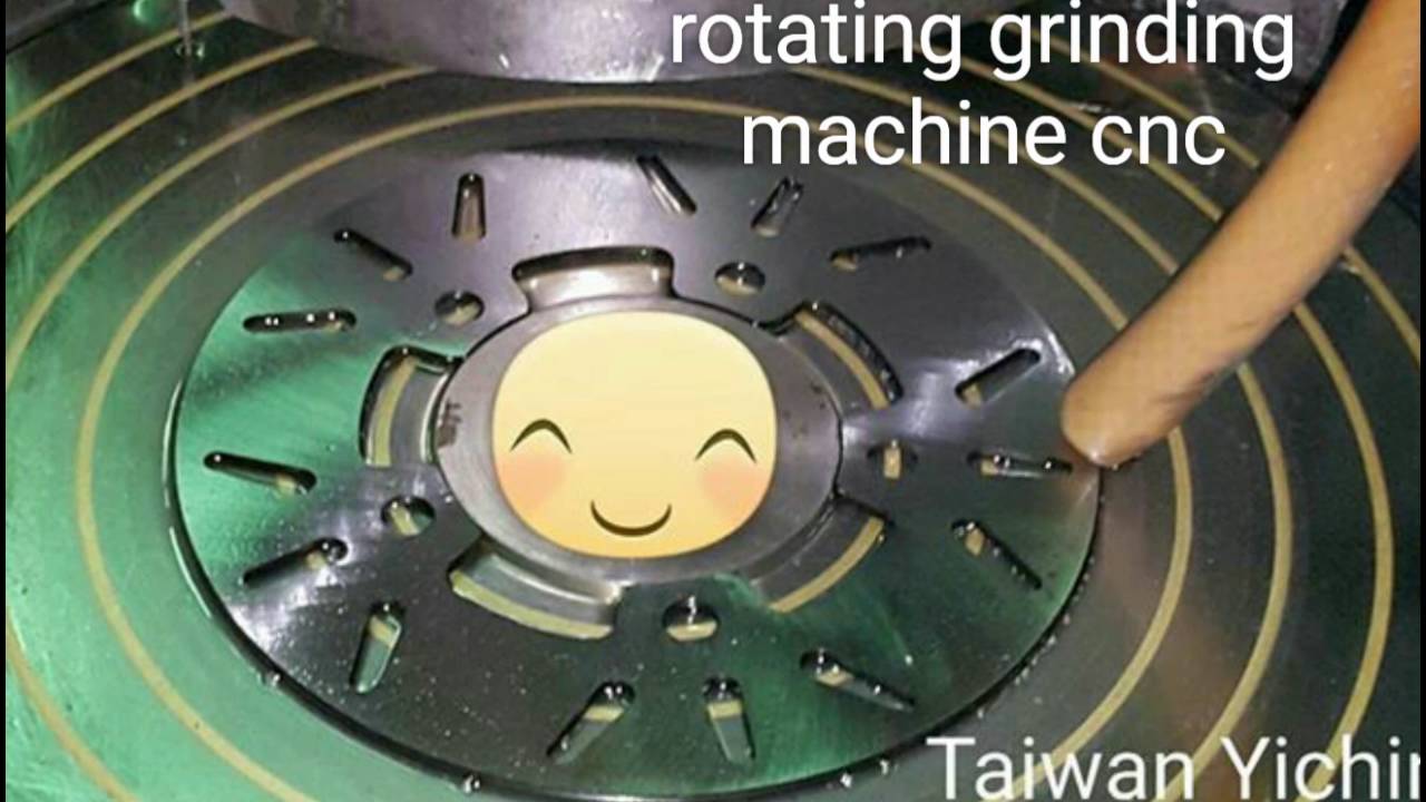 CNC rotating grinding machine TAIWAN YICHIN YCR MAKE BRAKE DISC ROTOR ...