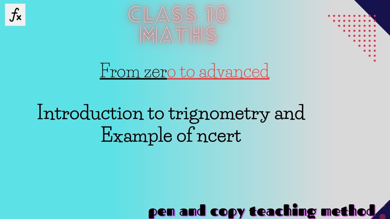 CHAPTER 8 : INTRODUCTION TO TRIGNOMETRY ,TRIGNOMETRIC RATIOS AND ...