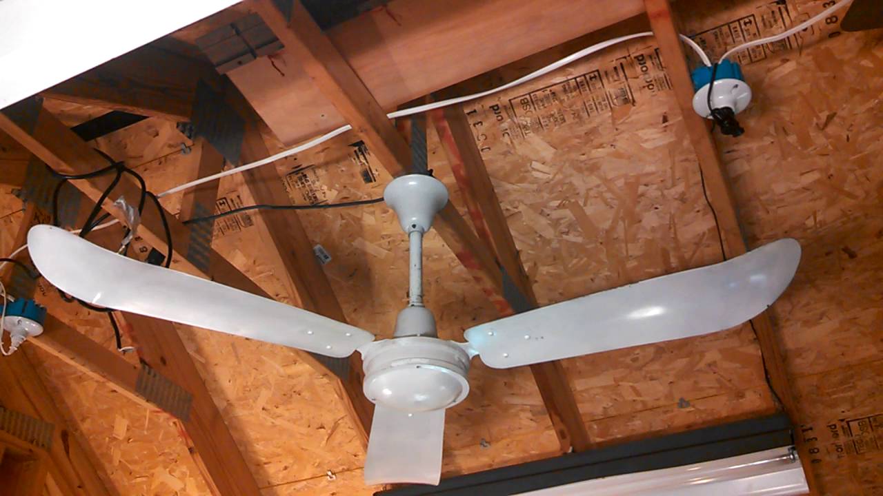 Envirofan Gold Line Industrial Ceiling Fan model 160F-7 c.1979 - YouTube