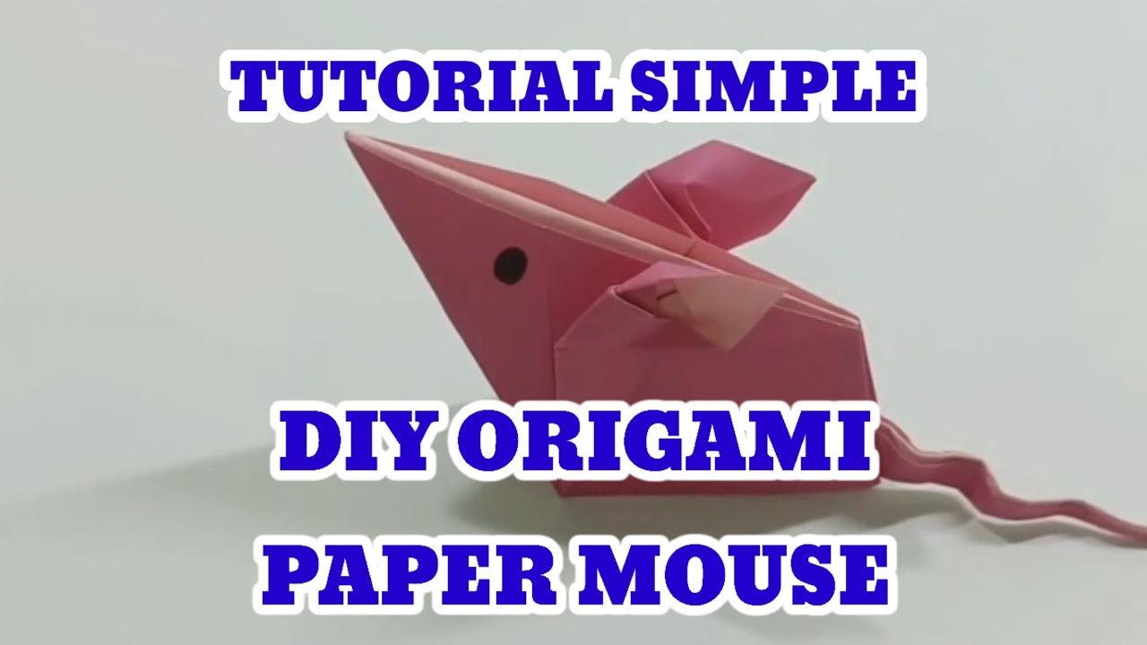 DIY TUTORIAL ORIGAMI SIMPLE‼️ HOW TO MAKING PAPER MOUSE - YouTube