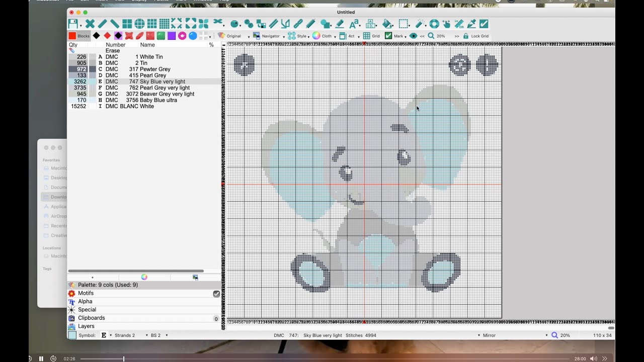 How to make a pattern with Baby Elephant - YouTube
