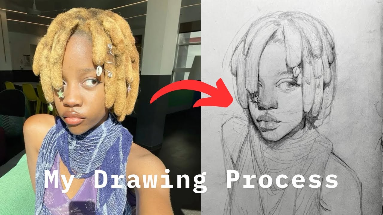 How I sketch and Shade a face - YouTube