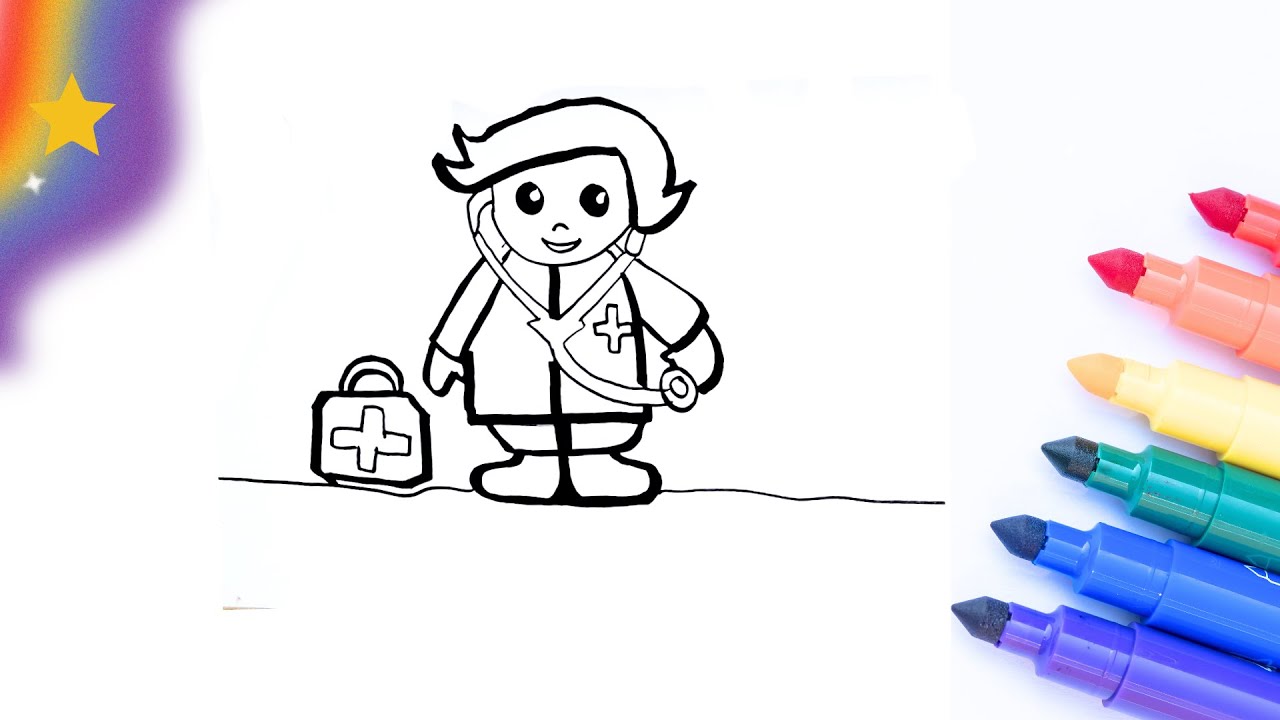 How To Draw A Doctor | Easy Drawing For Kids | Asma Art - YouTube