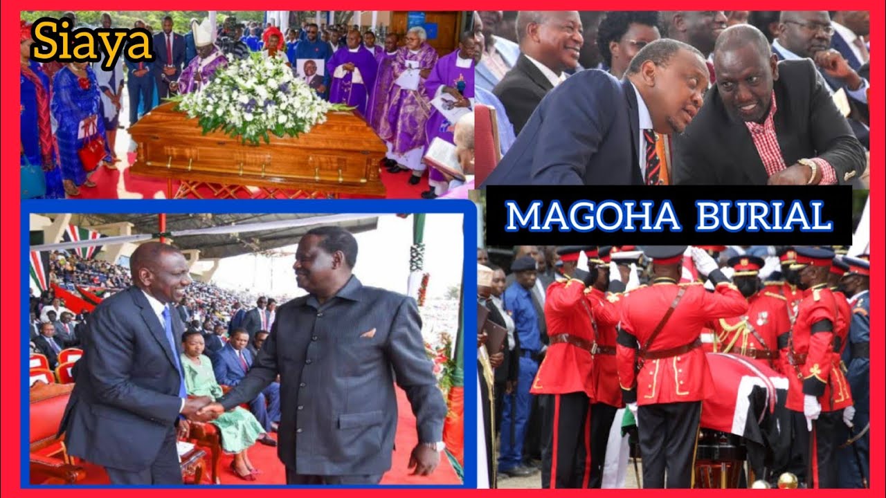 RUTO ,UHURU and RAILA MEET IN MAGOHA FUNERAL TODAY | MAGOHA BURIAL ...