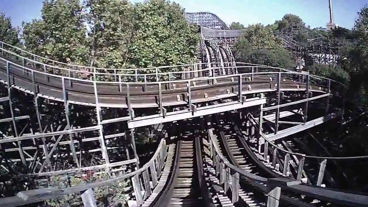 Stampida Blue Line STABILIZED - Port Aventura POV roller coaster ride ...