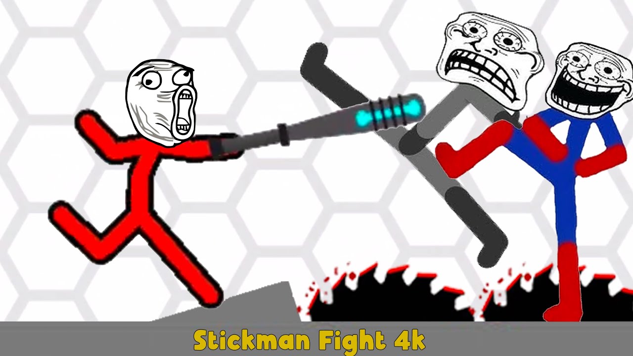 Stickman project - funny moments #4 Stickman Fight 4k - YouTube
