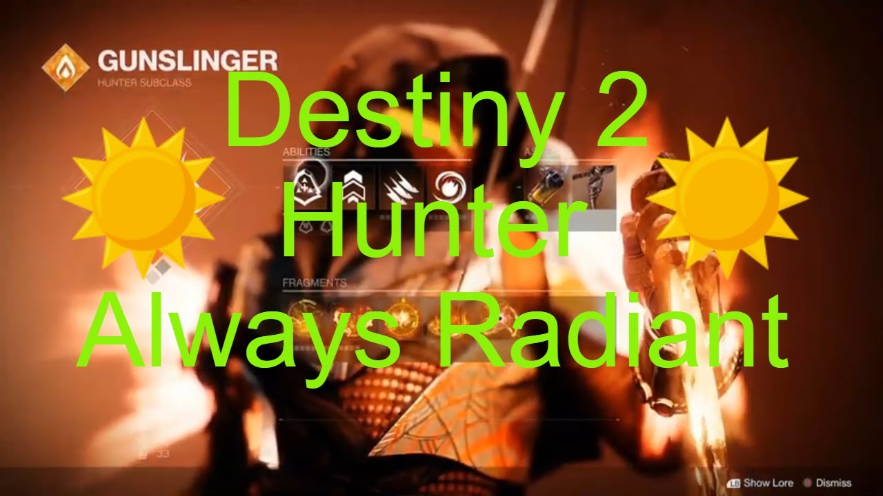 Destiny 2 Hunter Solar 3.0 Radiant Build - YouTube