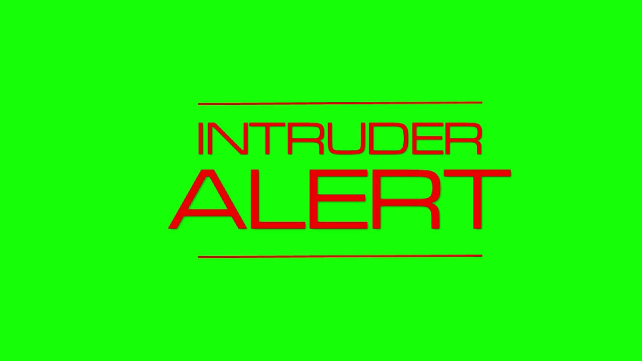 Intruder Alert warning in blink and flash mode to warn of any breach in ...