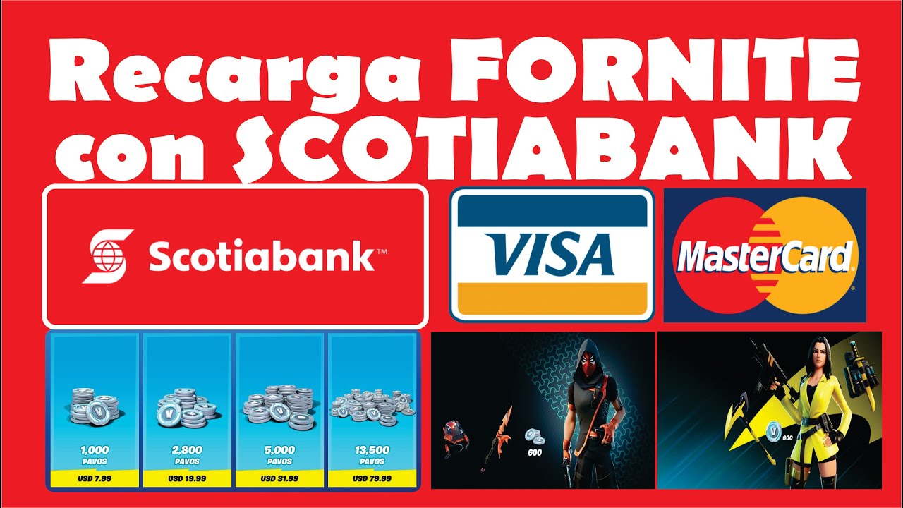 Cómo recargar tu cuenta de Fortnite con tarjeta de crédito Visa o ...