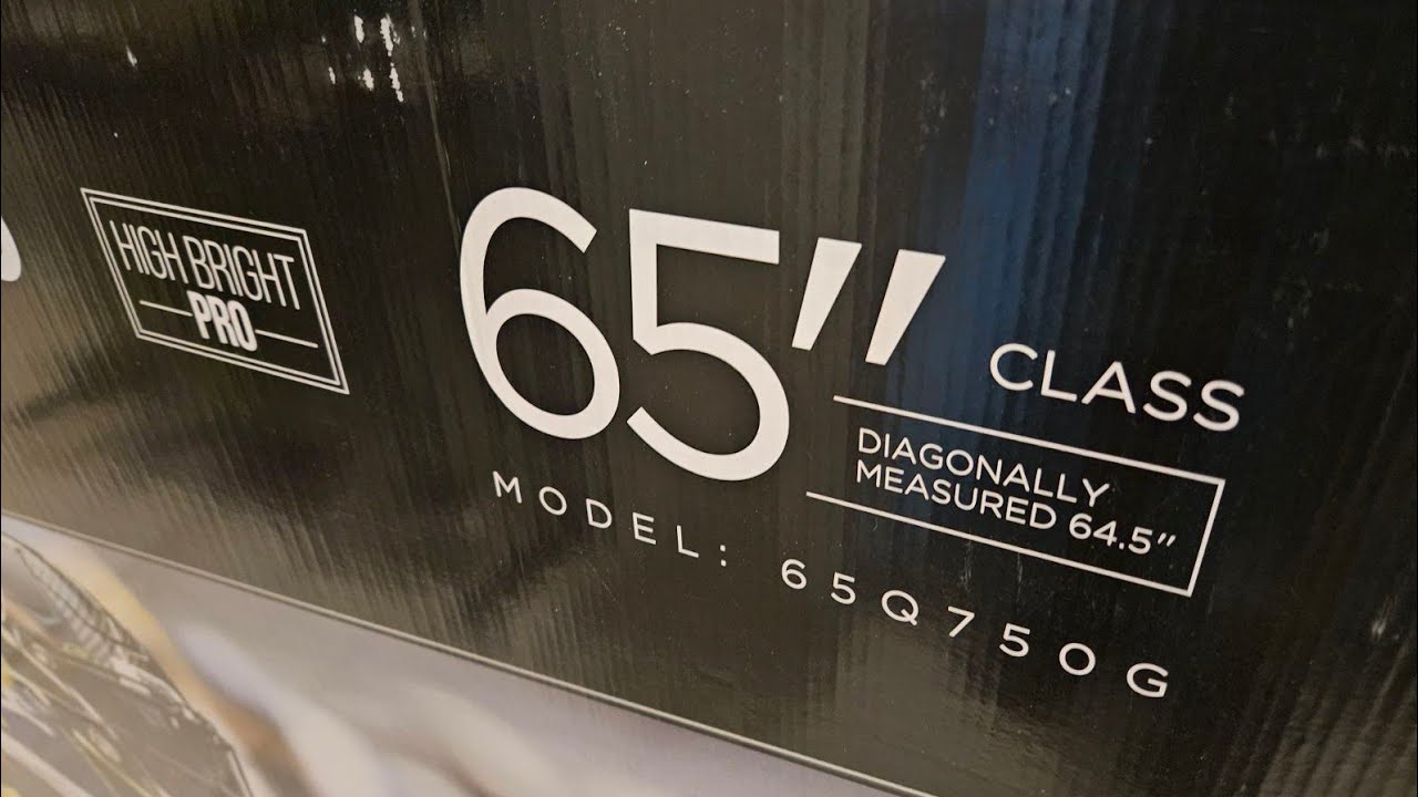 TCL 65" Q CLASS 4K QLED HDR SMART TV WITH GOOGLE TV - Model NO 65Q750G ...