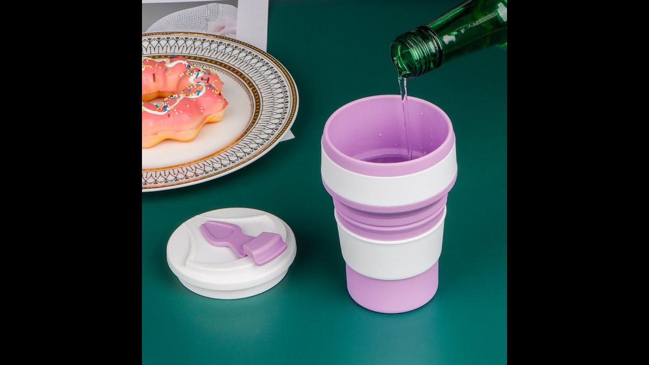 Silicone collapsible water cup for travel portable fall resistant ...