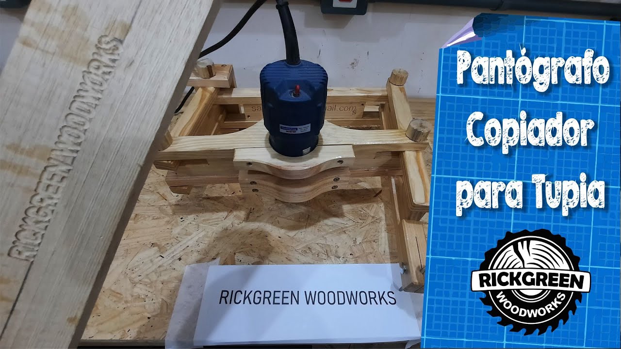 Pantógrafo Copiador para Tupia Laminadora - Wooden Pantograph Router ...