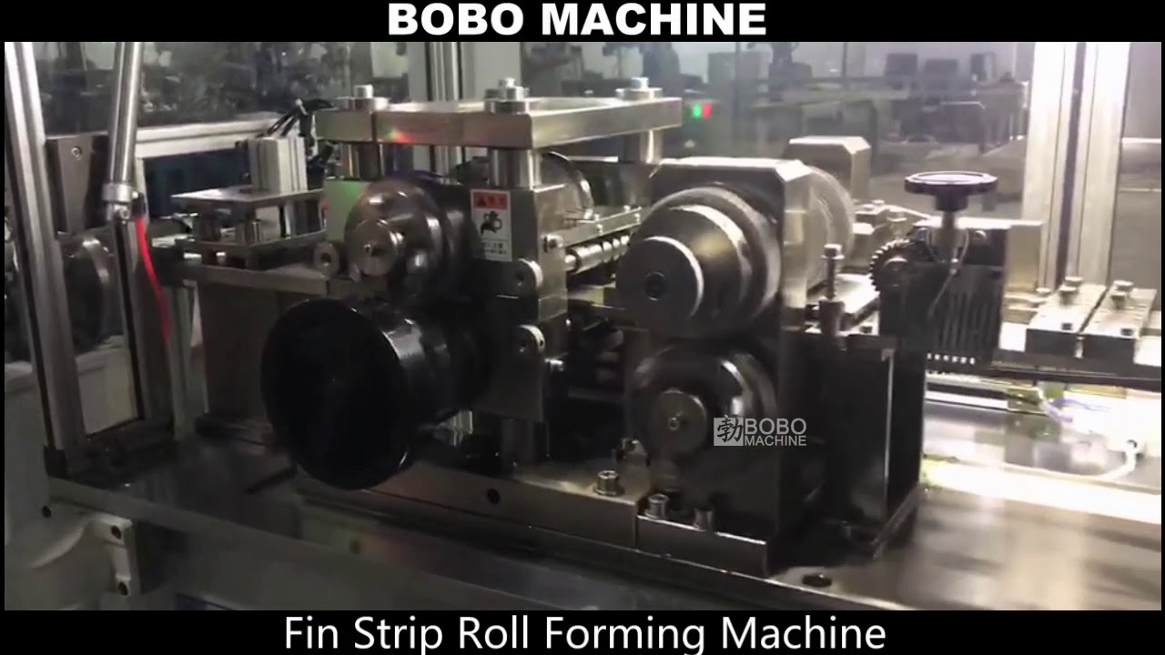 Aluminum Copper Fin Strip Roll Forming Machine - YouTube