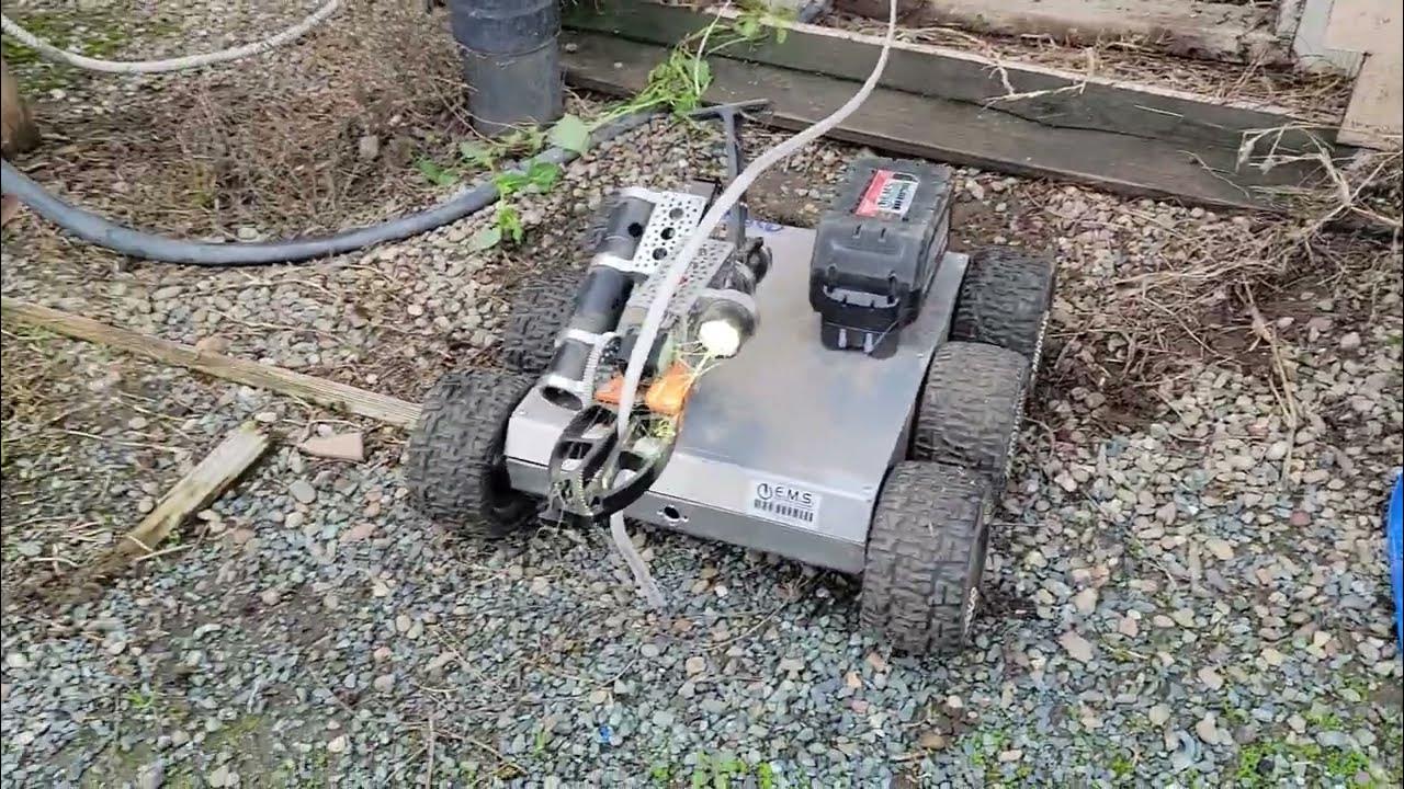 E.M.S. Rover wire pulling robot in crawl space @EMS Electrical Solutions - YouTube