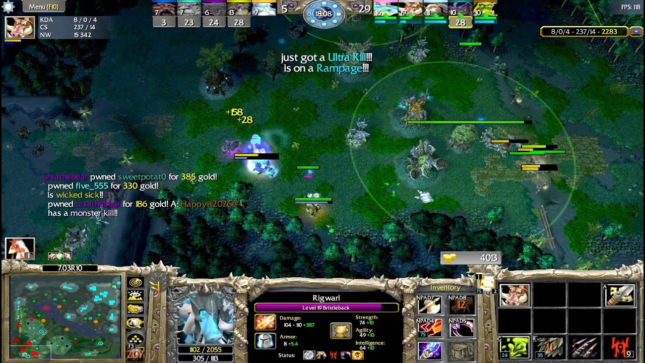 DOTA 1 Bristleback Rigwarl Beyond GODLIKE #16 + RAMPAGE - YouTube