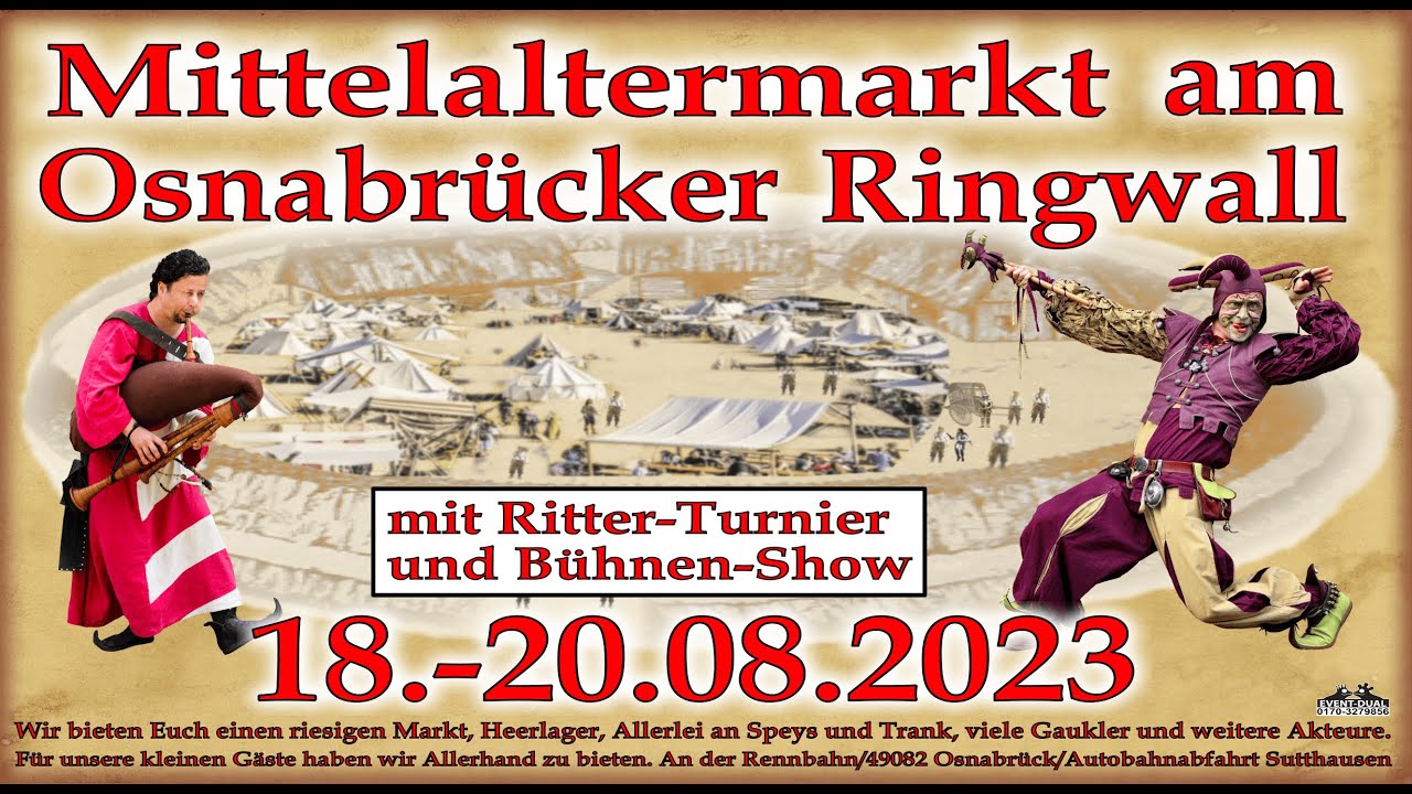 Mittelaltermarkt am Osnabrücker Ringwall - YouTube