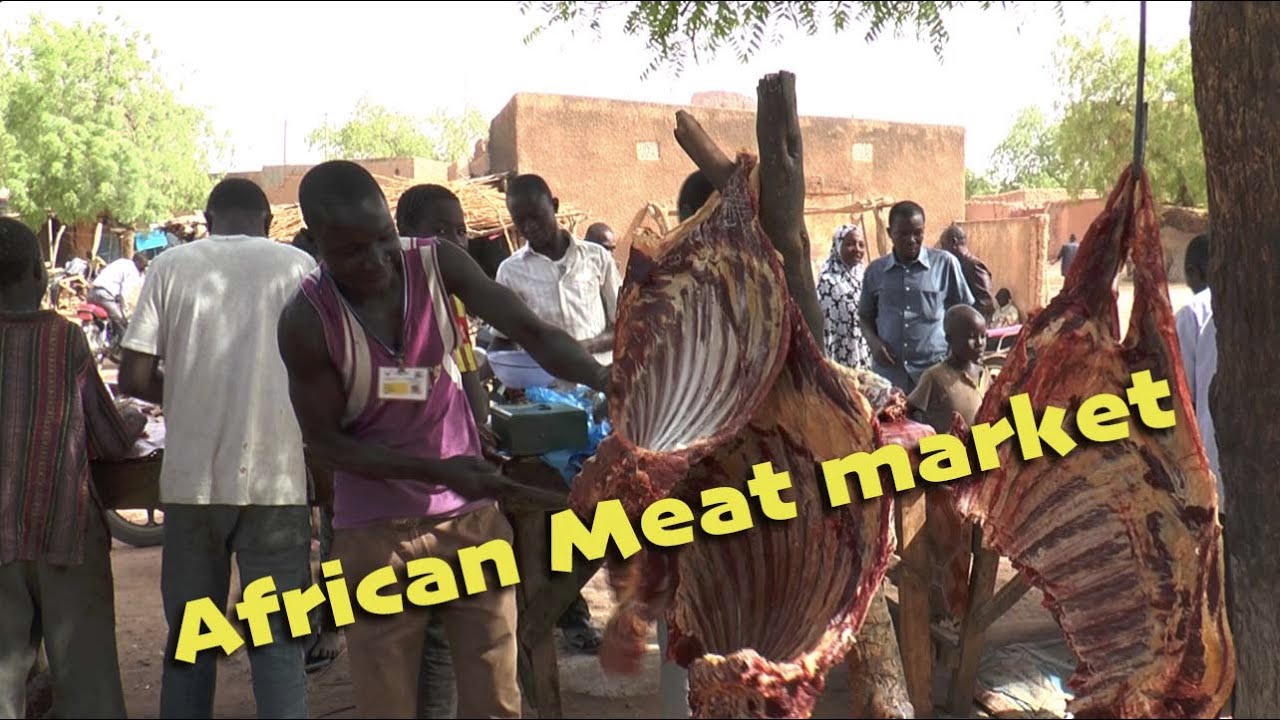 African meat market - YouTube